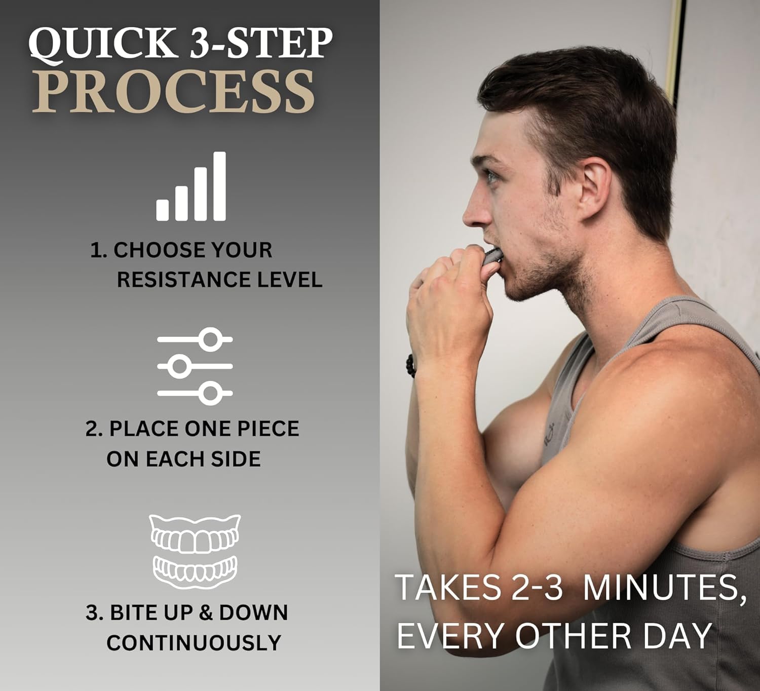 Jawline Shaper for Men and Women, Jaw Exerciser, Jawline Exerciser, Jawline Trainer, 3 Resistance Levels, Face Slimmer, Silicone Face and Neck Exerciser, Double Chin Reducer Eliminator