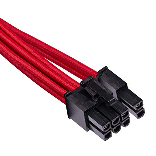 CORSAIR Premium Individually Sleeved PSU Cables Starter Kit β Red, 2 Yr Warranty, for Corsair PSUs