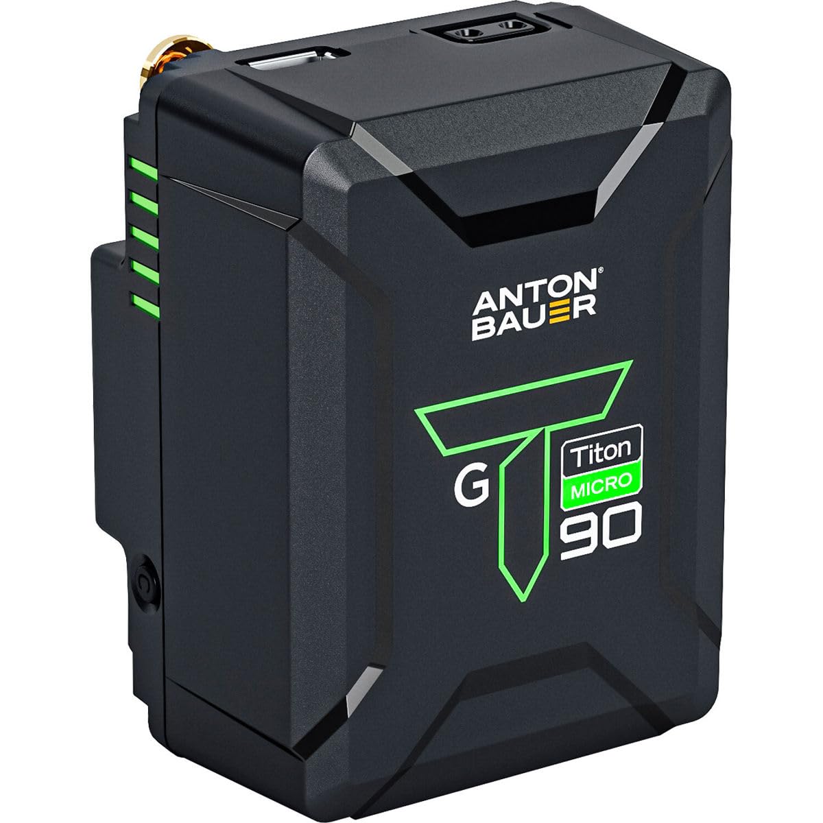 Anton Bauer 2X Titon Micro 90 14.4V 98Wh Gold Mount Batteries, Bundle GM2 Dual Charger