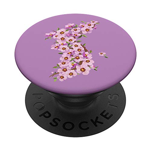 Korean American National Flower Rose of Sharon Mugunghwa Map PopSockets Grip and Stand for Phones and Tablets