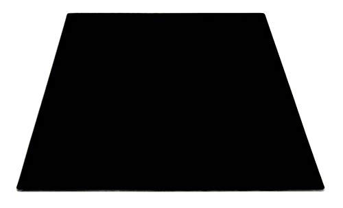 Black Glass Cutting Board by Clever Chef - Non Slip, Shatter-Resistant, Durable, Stain-Resistant, and Dishwasher Safe - 12" x 15.75"