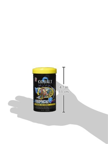 Cobalt Aquatics Tropical Flake, 1.2 oz, Model Number: 20001N,White/Black
