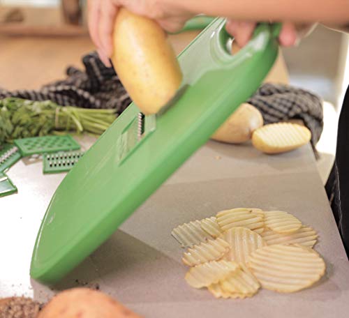 Kitchen Cutting Board with 9-in-1 Multi-Functionality from Rice Husk β Durable, Collapsible, Space Saving Chopping Board that Slices, Dices and Strains β Complete with Knife Set and Dishwasher Safe
