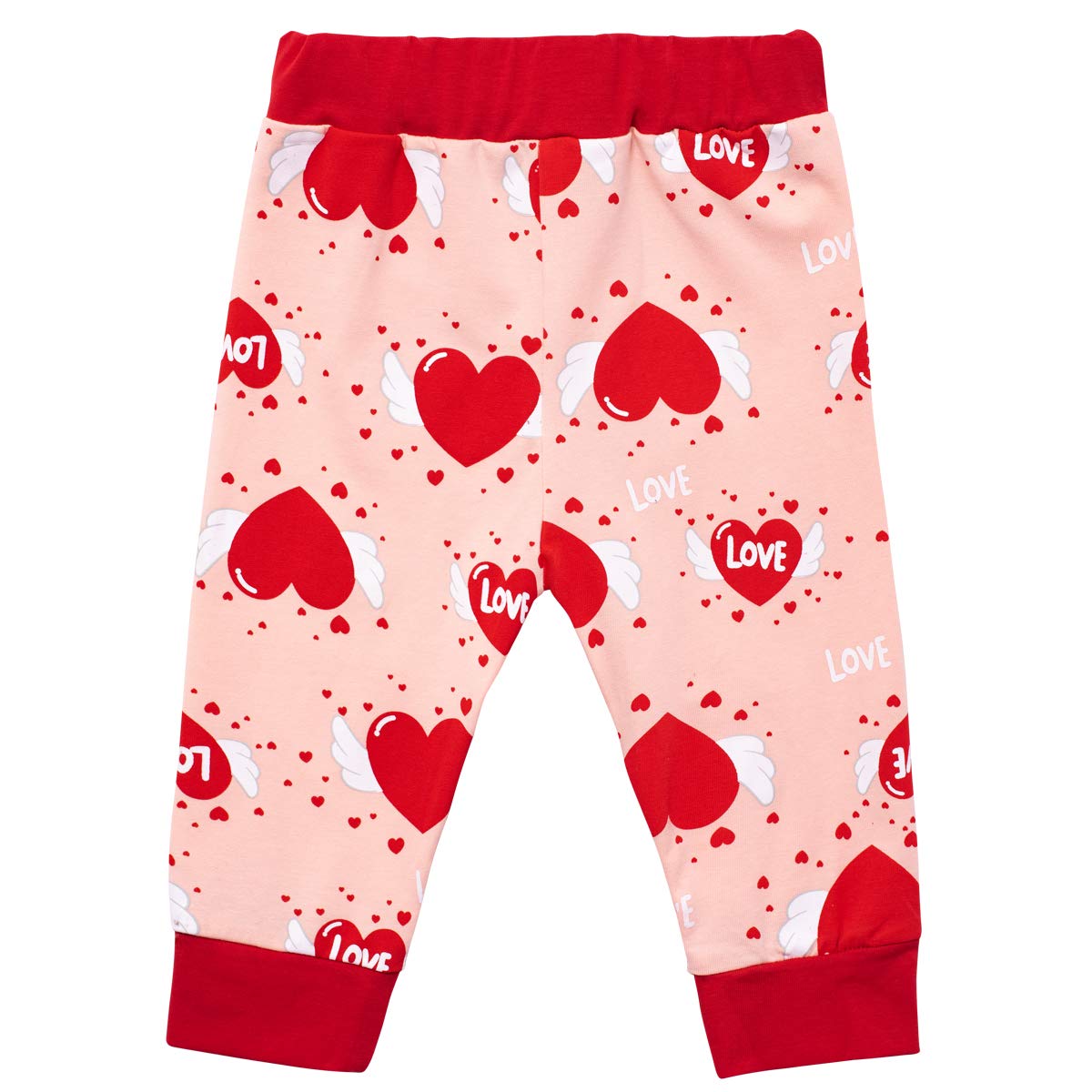 Newborn Baby Girls Valentines'Day Daddy's Little Valentine Outfits Clothes(0-3Months) Red
