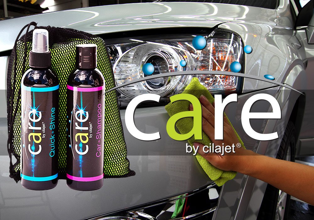 Cilajet Travel Kit (Car-Shampoo 8-oz. & Quick-Shine 8-oz. & two microfiber towels)