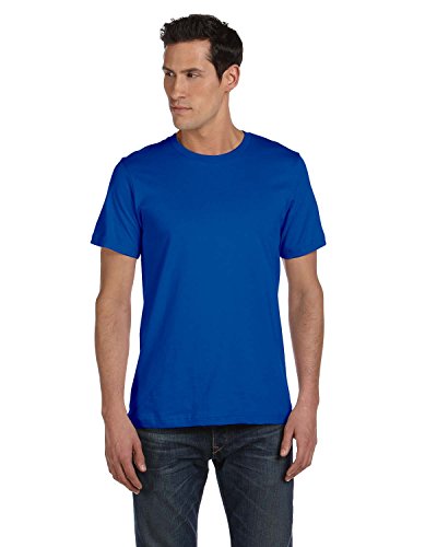 Bella + Canvas Unisex Made in the USA Jersey Short-Sleeve T-Shirt L TRUE ROYAL