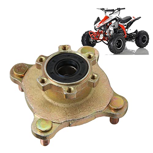 ATV Wheel Rim Hub, 4 Stud Brake Wheel Rim Hub Front Disc Steel Alloy Wheel Rim Hub for Go Kart ATV 4 Wheeler