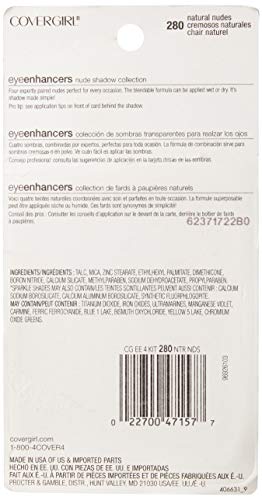 Covergirl Crded Eye Shadow Quads 280 Natural Nudes, 1.4 Ounce