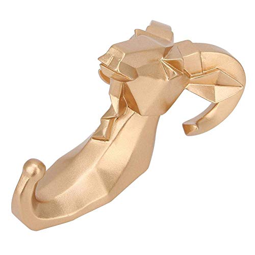 Fdit Resin Wall Hooks Coat Robe Clothes Bath Wall Hooks Animal Shape Coat Hat Keys Hanger(Goat)
