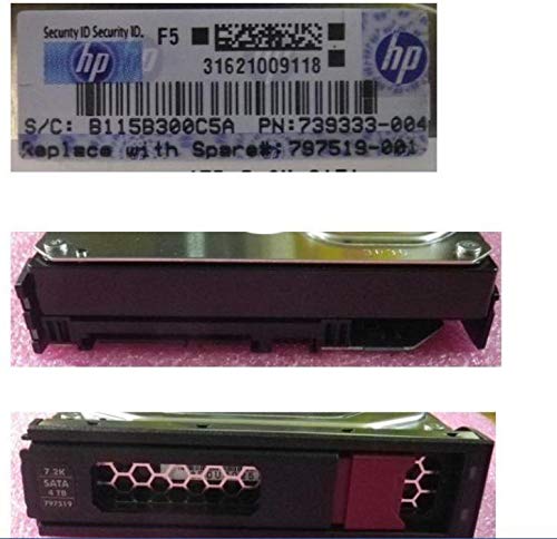 HP 797519-001 4TB 6G 7.2K SATA LP 3.5 HDD (Renewed)