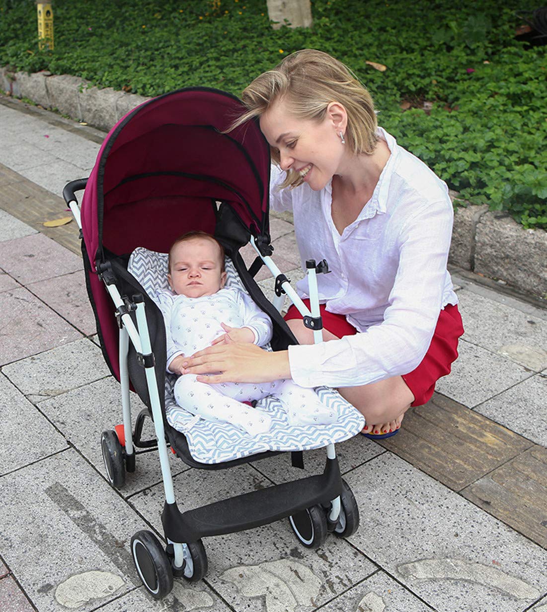 LXLUOO Baby Stroller Seat Liner,Stroller Mat,Infant Cushion Pad, Universal Seat Cushion Pad for Pushchair Buggy and Car Seat (C)
