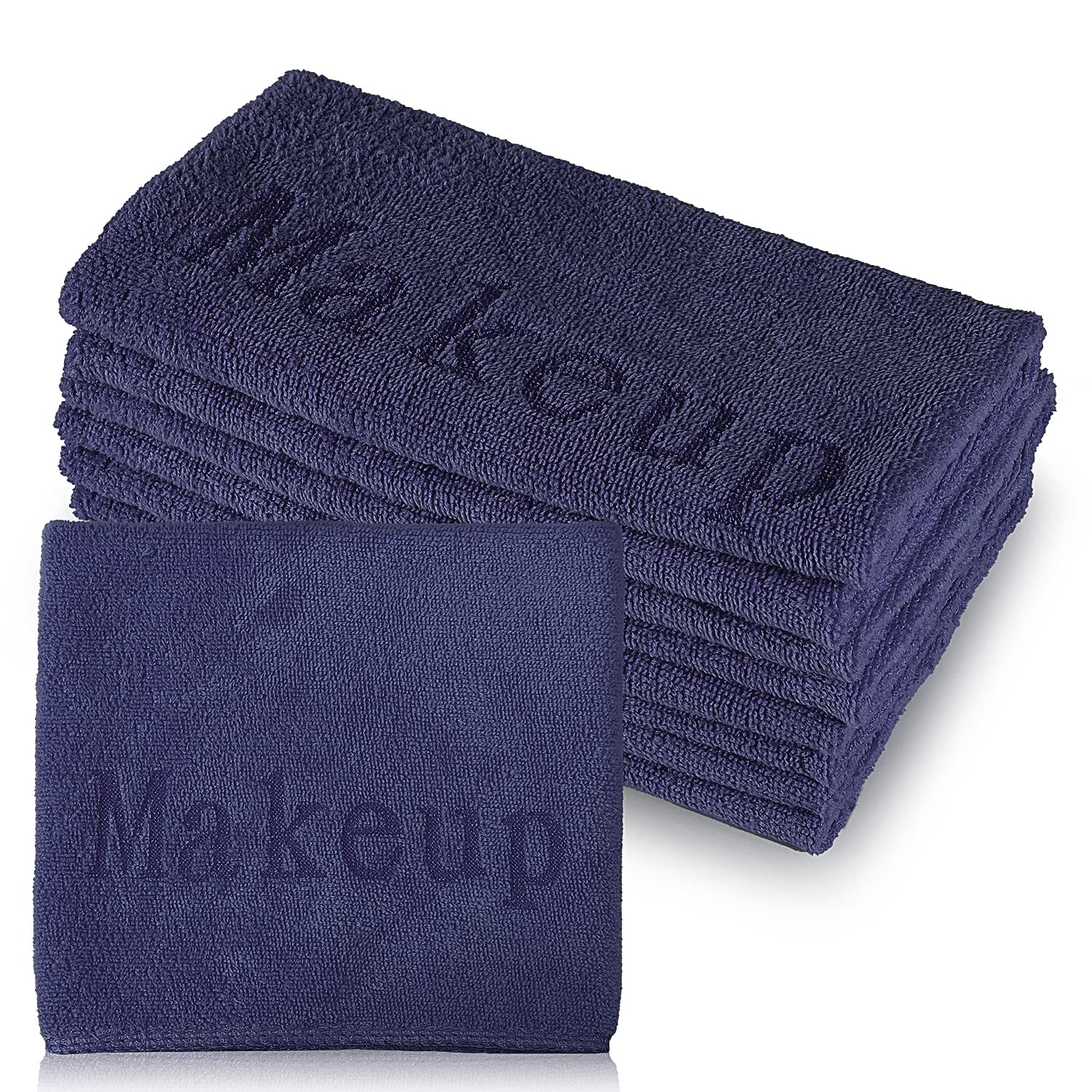 20pcs Makeup Towels, Microfiber Face Washcloth 12x12in Makeup Remover Wash Cloth Soft for Women Skin Cleaning (Gray)