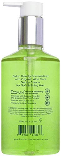 Eco Botanics Hotel Amenities Set | 10.14oz Pump Bottles | Shampoo, Conditioner, Hand & Body Wash, and Lotion | Set of 4