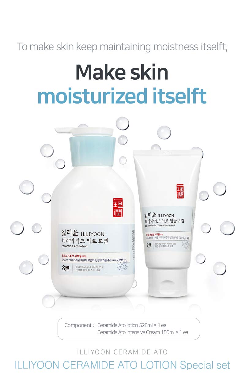 ILLIYOON Ceramide Ato Lotion Set(17.9OZ)