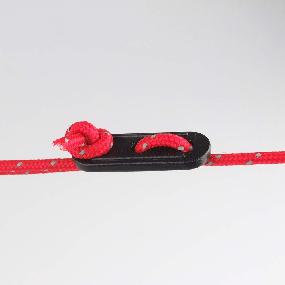 20PCS Plastic Cord Tensioners Rope Adjuster Tent Guyline Wind Rope Buckle Fastener Tightener for Outdoor Camping Hiking Picnic Backpacking