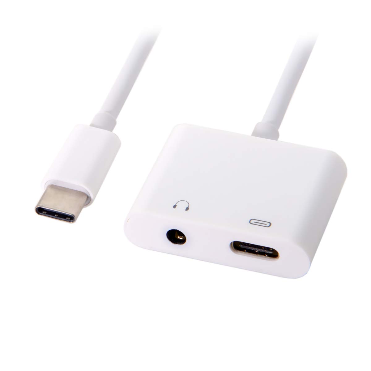 Cablecc USB-C to 3.5mm Earphone & Type-C Female Combo Adapter for Tablet