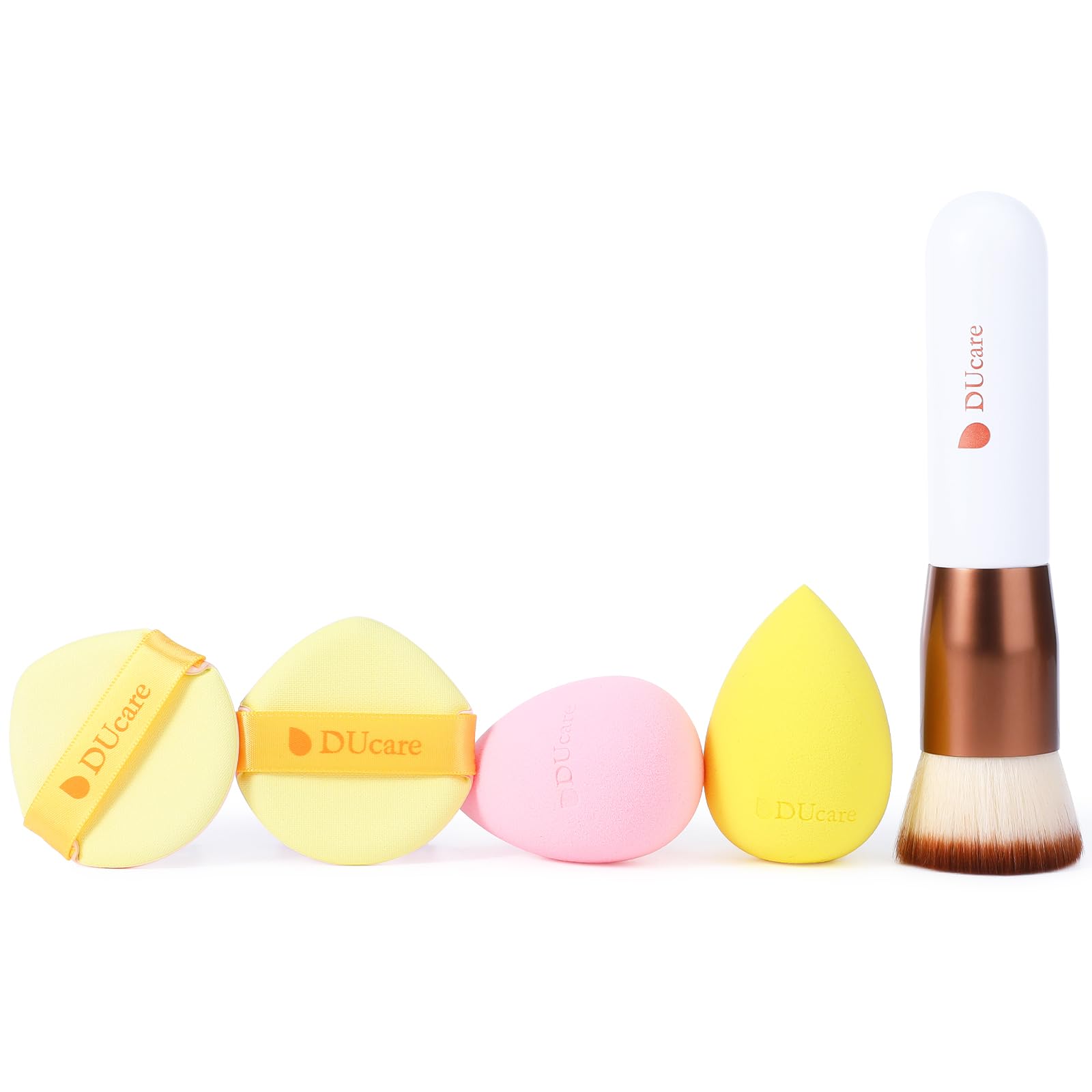 DUcare Foundation Brush Makeup Sponges Flat Top Kabuki Brush for Blending Liquid, Cream or Flawless Powder Cosmetics