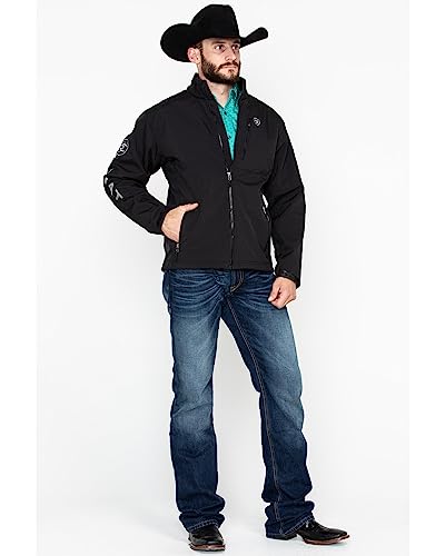 Ariat Men's Logo 2.0 Softshell Jacket, Black, LG