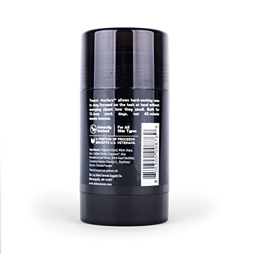 Duke Cannon Supply Co. Natural Deodorant for Men - Odor Protection, Activated Charcoal, Aluminum & Alcohol Free - Bergamont & Black Pepper, 2.75 oz