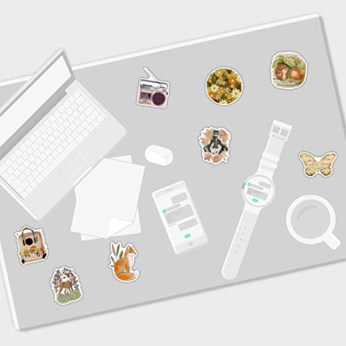 50PCs Colorful PVC Luggage Cup Computer Desktop Stickers Waterproof Stickers Photo Booth Camera Set (White, One Size)