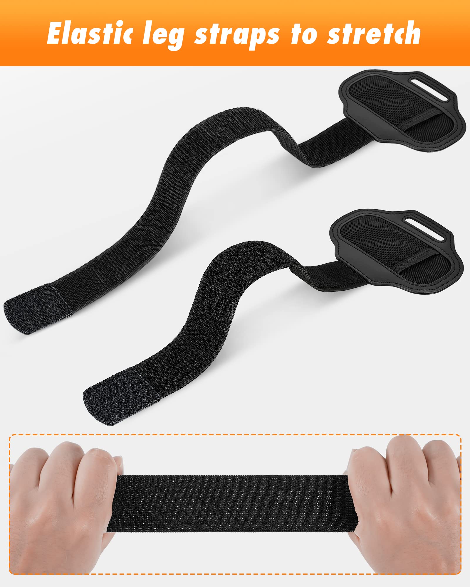 4 Pack Switch Leg Strap for Nintendo Switch Sports Soccer and Ring Fit Adventure Games, Two Size Adjustable Switch Strap for Adults & Children, Elastic Leg Straps for Nintendo Switch & OLED Joycon