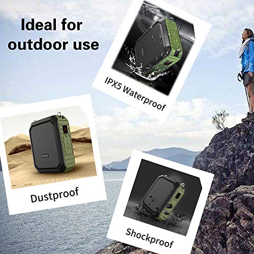 18W Voice Amplifier Portable Microphone and Speaker Set,Personal Speaker with Wired Mic Headset & Waistband,Wearable Waterproof Mini Pa System,Megaphone with Mic for Teachers,Classroom,Outdoor Speech