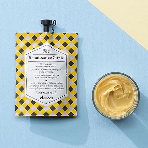Davines The Renaissance Circle, Restoring And Repairing Mask For Dry And Damaged Hair, Add Shine, Nourishment And Softness, 1.69 fl. oz.