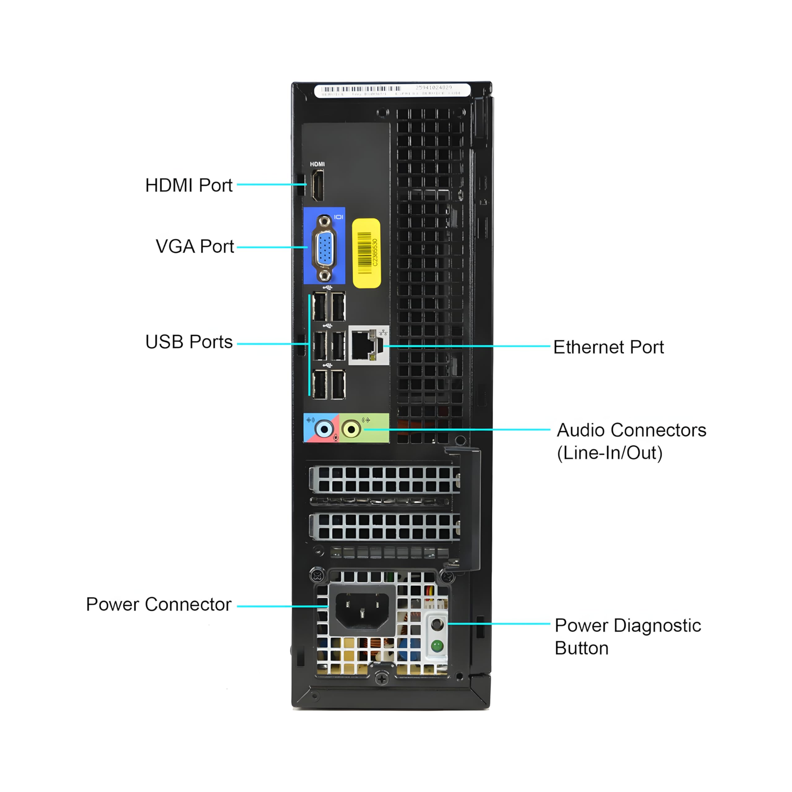 Dell Optiplex 3010 Desktop Computer Tower PC, Intel Core i5 3.1GHz, 8 GB Ram, 256 GB SSD, HDMI, WiFi, DVD-RW Windows 10 Pro Dual Monitor Support (Renewed)