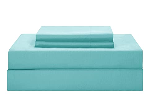 Chic Home 10 Piece Ayelet Comforter Set, King, Turquoise