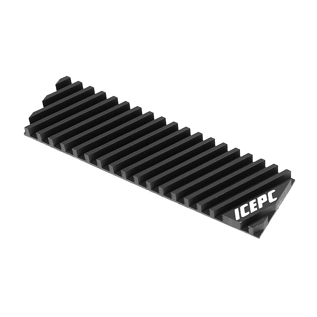 icepc M.2 Heatsink for PS5 PCI-E NVME 2280 SSD Graphene Coating Copper Heat SinkďźHigh Performance SSD Radiator with Thermal Conductive Adhesive for Laptop PC 2280 NGFF Cooler(70x20x1.5mm)