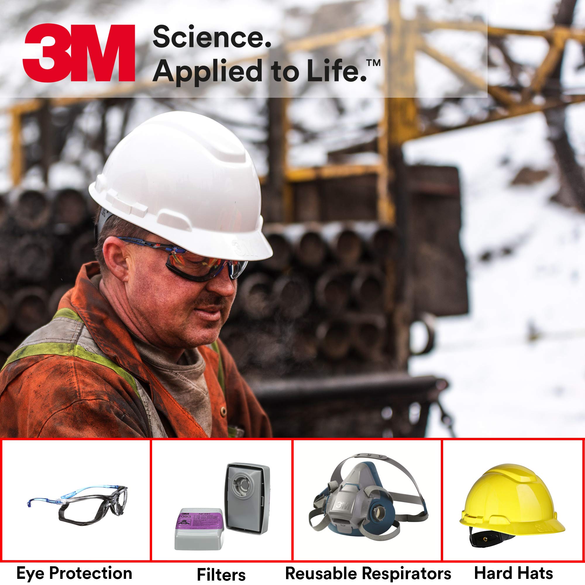 3M Safety Glasses, Solus 2000 Series, ANSI Z87, Scotchgard Anti-Fog Anti-Scratch, Clear Lens, Gray/Red Frame