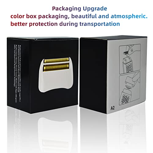 2 Pack Pro Shaver Replacement Foil and Cutters compatible with andis 17150(TS-1)/17155/17200 shaver ProFoil Lithium replacement" Golden