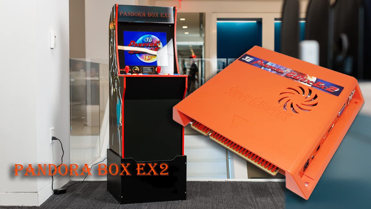ARCADORA Pandora Box EX 2 Arcade Jamma Board, 4300 in 1 (70 3D Games) DIY Retro Game Cabinet, VGA HDMI Output, Save Games, Accurate Search Games, Custom Button