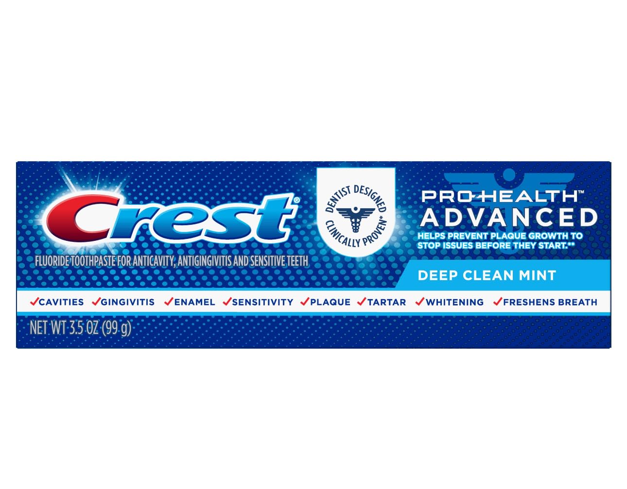 Crest Pro-Health Advanced Extra Deep Clean Mint Toothpaste3.5 oz.(Pack of 3)
