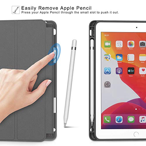 Hi Space for iPad 9th 8th 7th Generation Case for iPad 10.2 Case 2021 2020 2019 Cow Cattle with Pencil Holder, Shockproof Protective Smart Cover Auto Sleep Wake for A2270 A2428 A2429 A2197