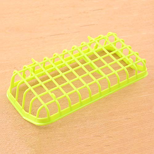 Gnc33Ouhen Double Suction Cup Sink Sponge Soap Toothbrush Cup Holder Kitchen Bathroom Drain Storage Rack Pink