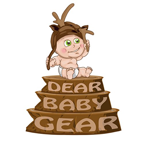 Dear Baby Gear Deluxe Car Seat Canopy - Double Layer Infant Car Seat Cover - Soft and Breathable - Multi Colored Mischievous Monkeys Print/Brown Dot - 30" x 40"