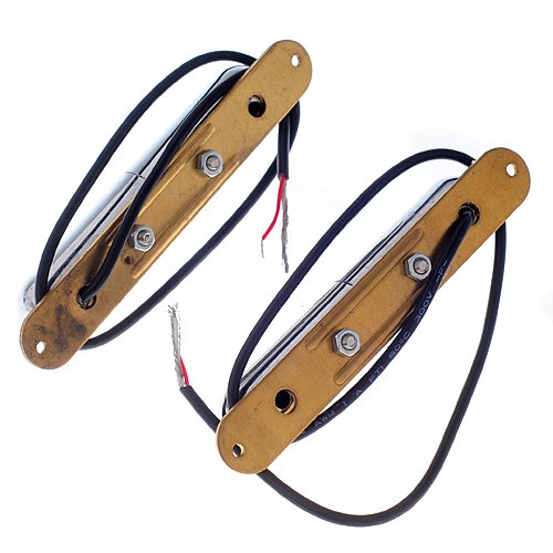 2pcs Single-coil Pickup Chrome Alnico Lipstick Tube Pickup For Electric Guitar