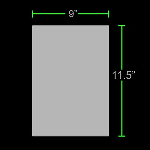 Apache Laminating Pouches 3 mil, for 8.5 x 11 inch Letter Size Paper 9 x 11.5 inch Sheets, 100 Pack