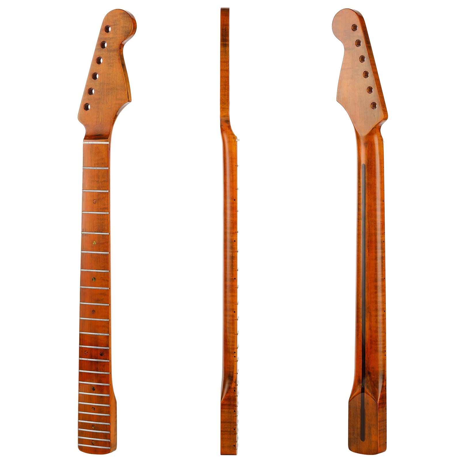 21 Frets Electric Guitar Neck Collection Series Canadian Maple for ST Parts Replacement