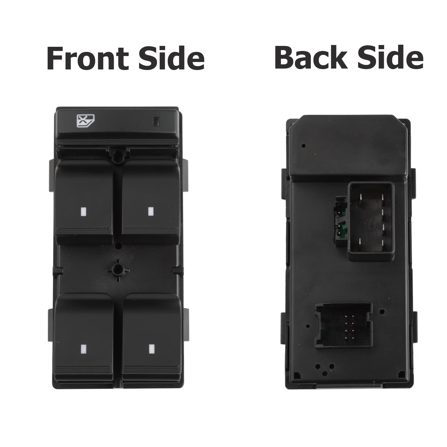 20945129 Drive Side Power Window Switch Replacement for 07-14 Silverado Sierra 1500 2500HD 3500HD, Traverse, HHR, Yukon, Enclave, Replaces OE#, 25789692 25951963 Master Control Window Switch