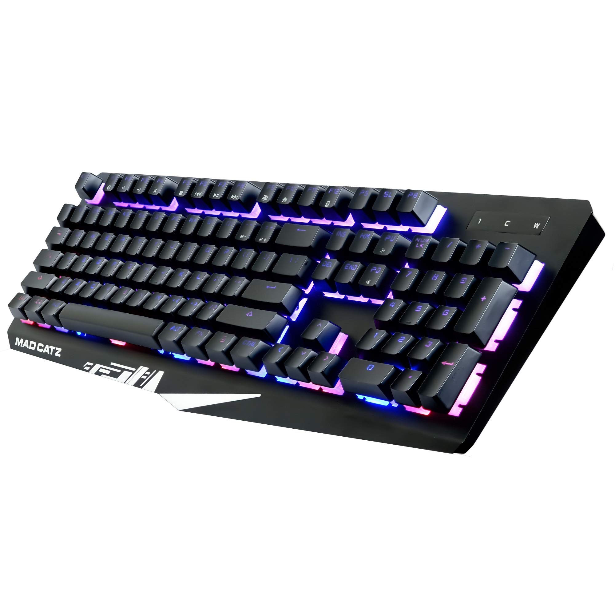 Mad Catz KS13MRUSBL000-0JI Gaming Keyboard, S.T.R.I.K.E. 2, Membrane Gaming Keyboard, English US Layout, 9 Types of RGB Lighting Patterns, Authentic Japanese Product, 2 Year Warranty