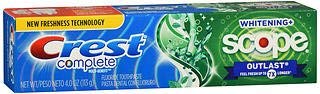 Crest Extra White Plus Scope Outlast Toothpaste Long Lasting Mint - 4 oz, Pack of 3