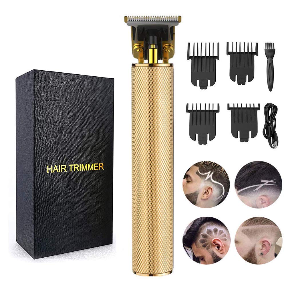 Professional Hair Clippers for Men, Cordless Zero Gapped T-blade Barber Trimmers Electric Hair Trimmer Close Cutting Kit for Mens Baldheaded Detail Beard Ornate Shaver Barbershop