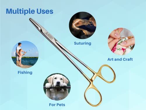 Mayo Hegar Needle Holder 6" Surgical Needle Driver with Tungsten Carbide Inserts by ARTMAN INSTRUMENTS