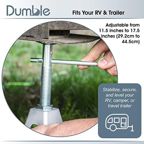 Dumble RV Stabilizer Jacks Camper Leveling Blocks 4-Pack β Heavy Duty Leveling Blocks for Trailer, Camper, Motorhome