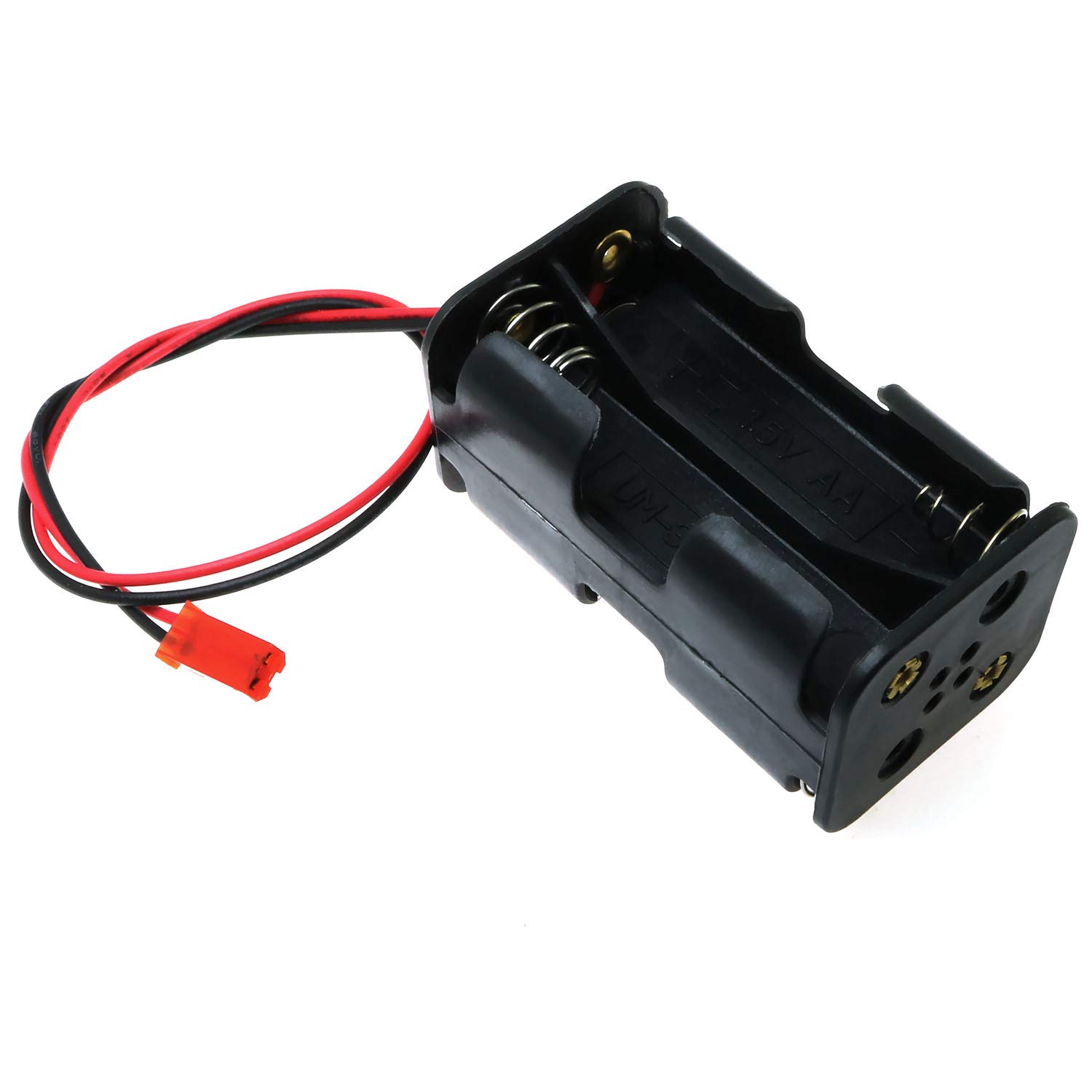E-outstanding Battery Holder 2PCS 4 Cell AA Battery Case Box Container with JST Plug