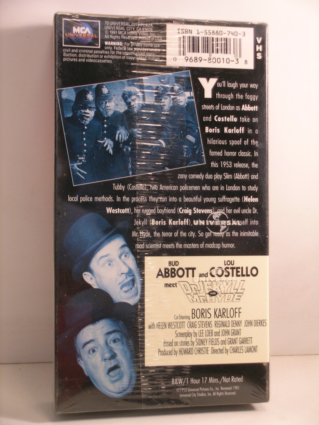Bud Abbott & Lou Costello Meet Dr. Jekyll and Mr. Hyde-VHS VIdeo Tape