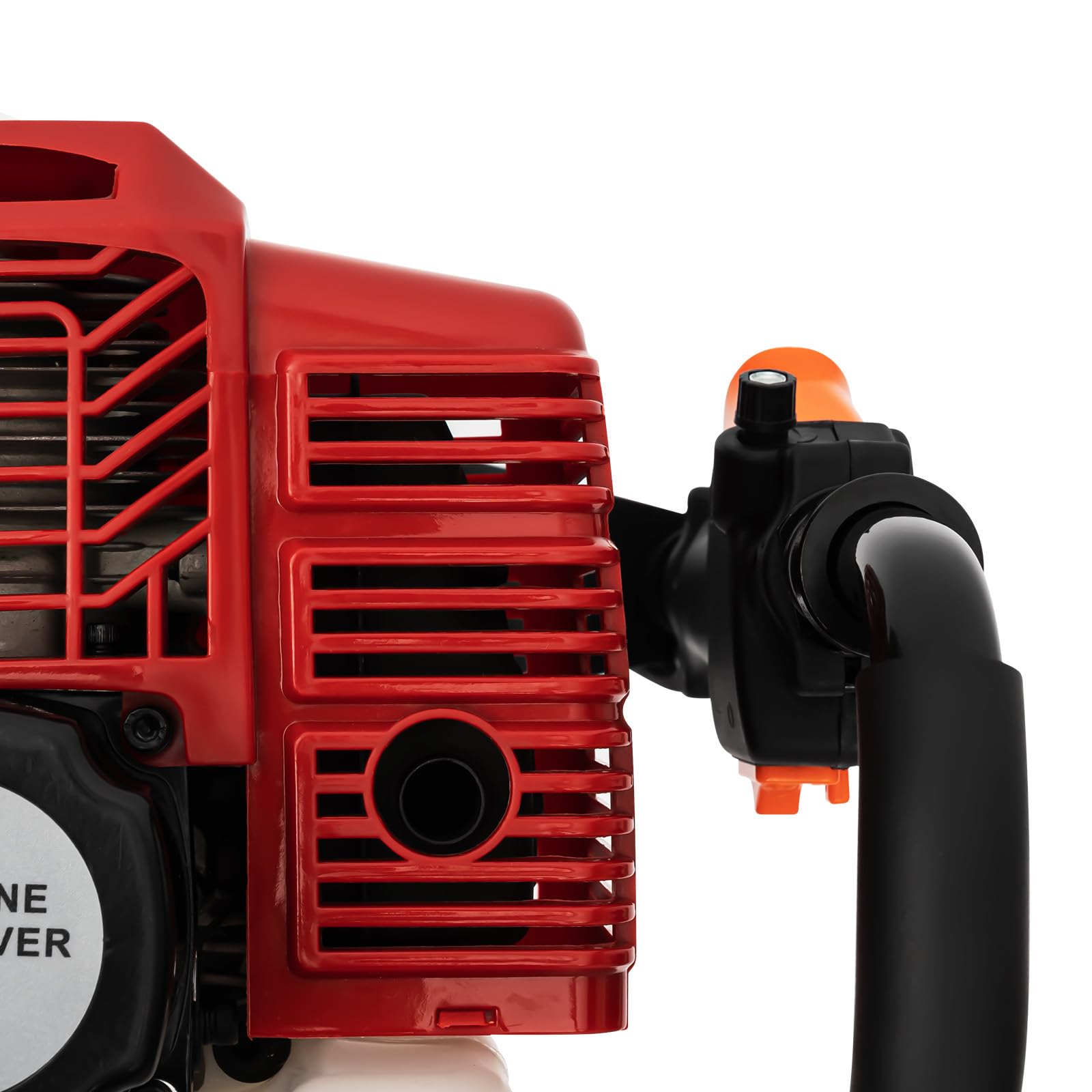 52CC Gas Powered T-Post Driver with Air-Cooled Cooling System 1900W Portable Petrol Piledriver Single Cylinder Gasoline Petrol Garden Fencing Tool Machine for Professional, Daily Household