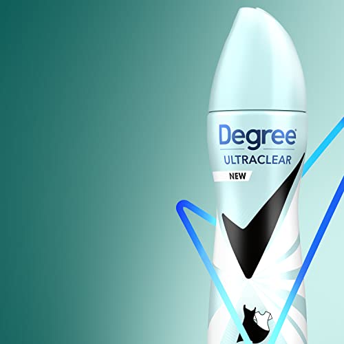 Degree Ultra Clear Antiperspirant Deodorant Dry Spray Anti White Marks and Yellow Stains Black+White Deodorant for Women 3.8 Ounce (Pack of 3)